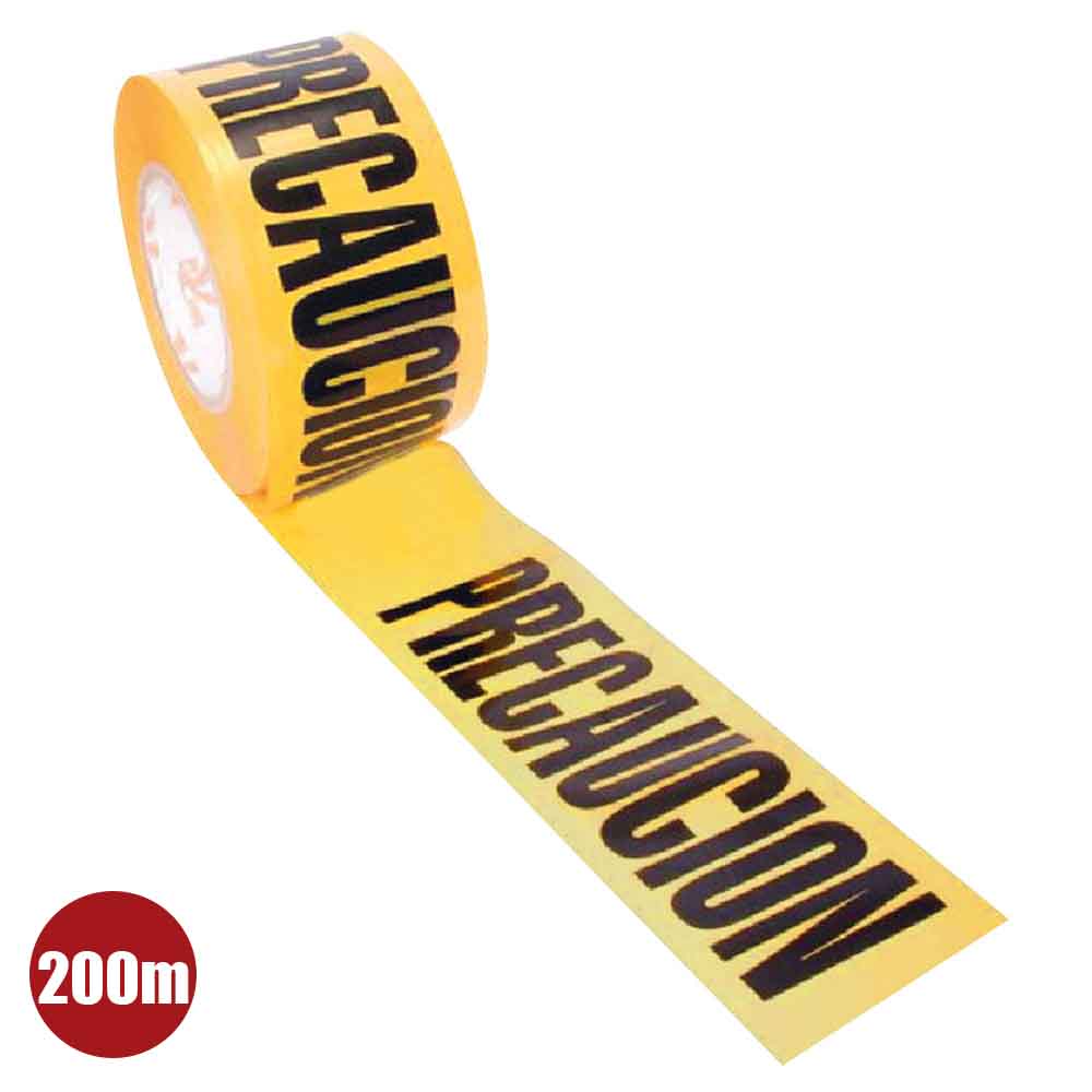 CINTA PRECAUCION S-1069 200M AMARILLA HUNTER-SEGURID – Megahierro